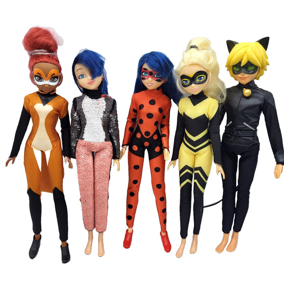 Playmates Toys | Toys | Miraculous Ladybug Jointed Fashion Doll Lot ...